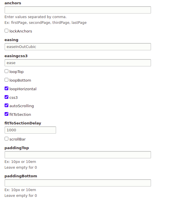 Fullpagejs